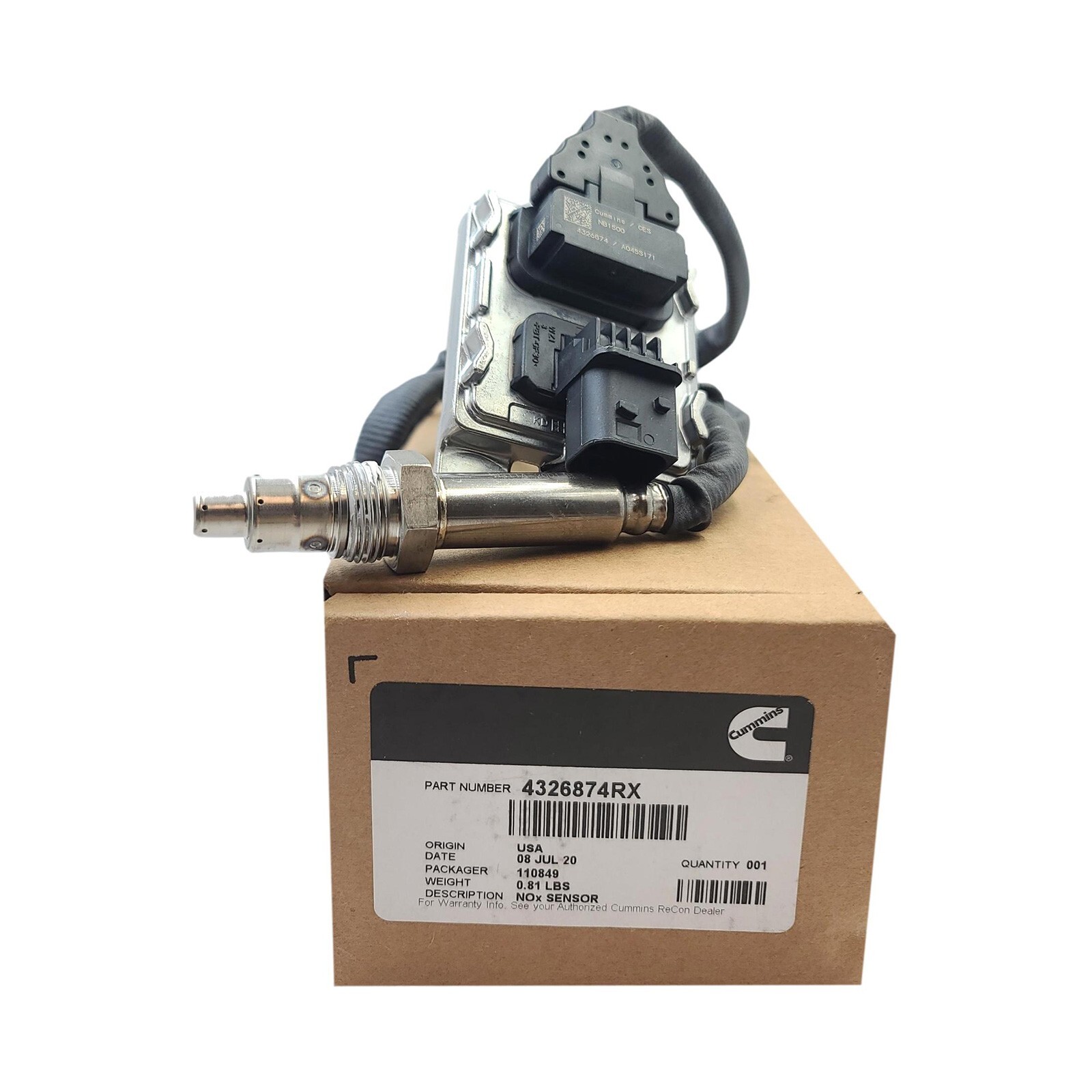 OEM CUMMINS SENSOR,NITROGEN OXIDE 4326874RX | eBay