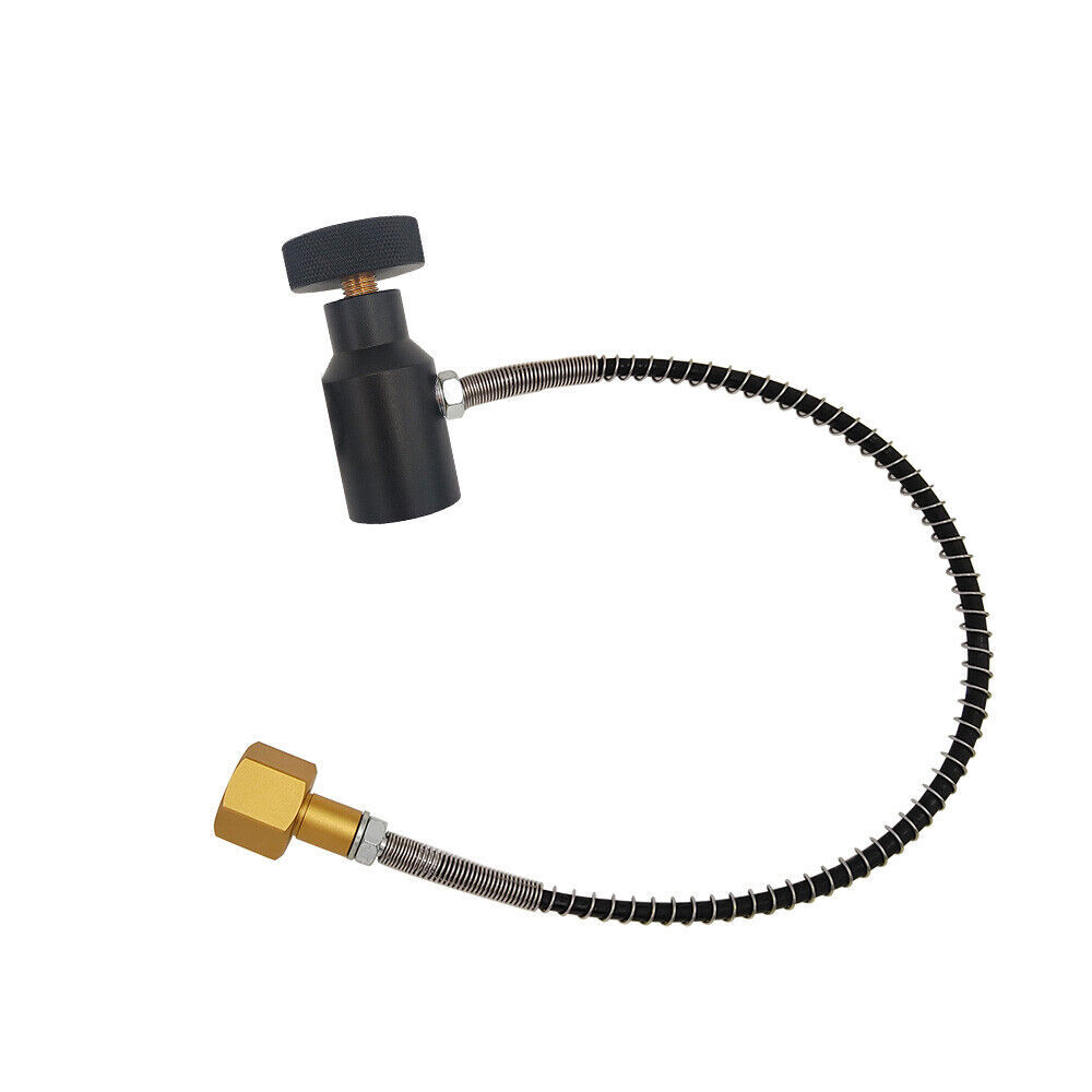 Soda CO2 Cylinder Bottle Refill Adapter with Hose Gauge Connector for ...