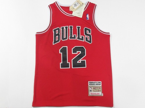 Michael Jordan M&N #12 Chicago Bulls February 14 1990 Valentines Day ...