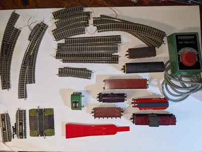 Fleischmann HO model railroad train freight cargo starter set | eBay