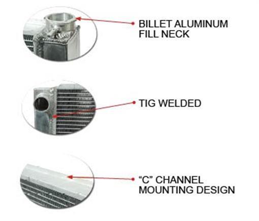 Chevy Triple Pass Aluminum Radiator Universal Performance Stock Car ...