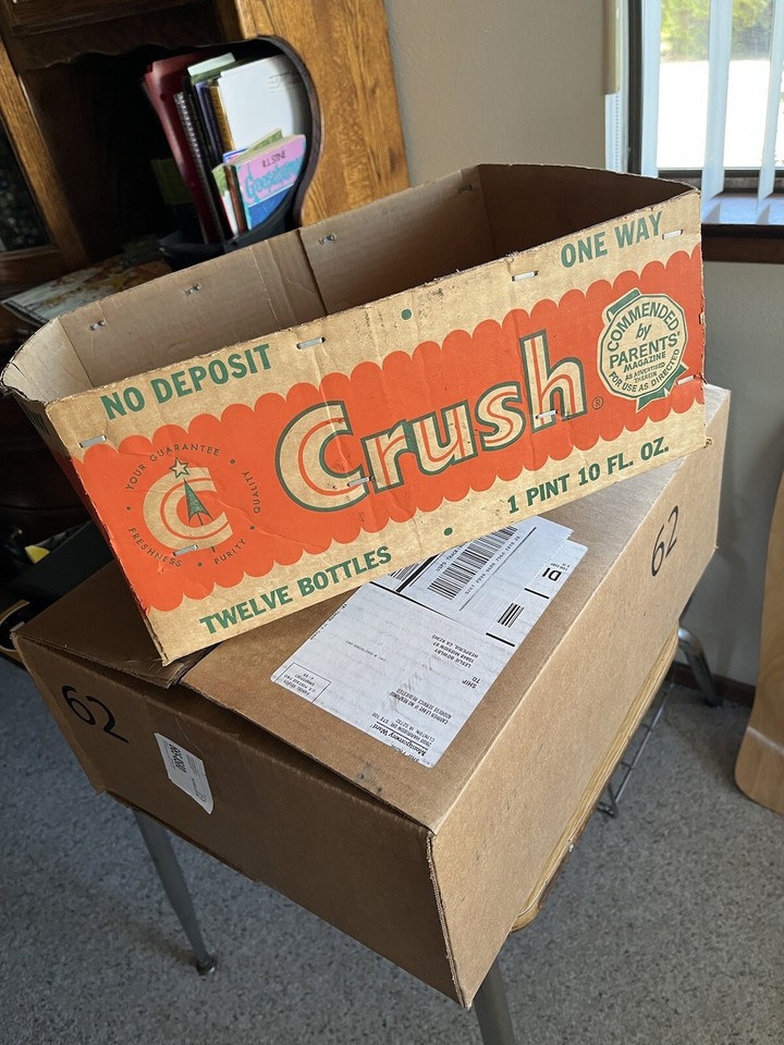 Vintage Orange Crush Soda Pop Beautiful Early Cardboard box | eBay