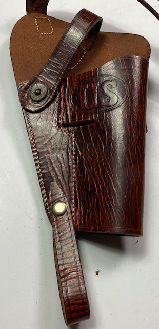 WWII US M1911 M1911A1 .45 PISTOL M3 SHOULDER HOLSTER-TOP DOWN LEATHER ...