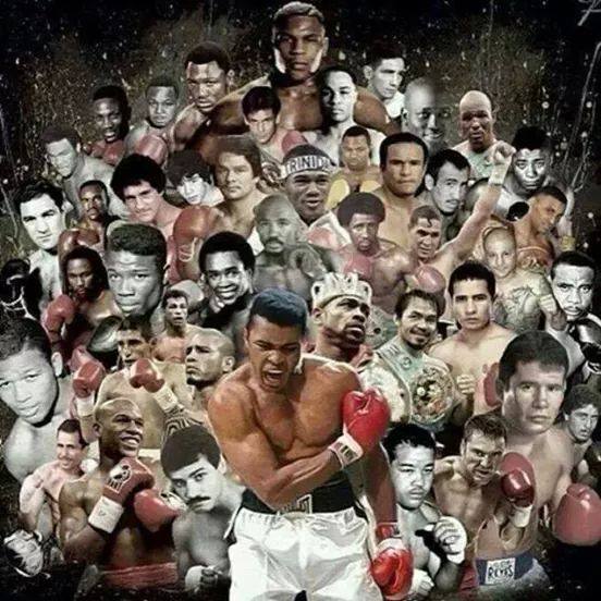 Boxing Legends Collage