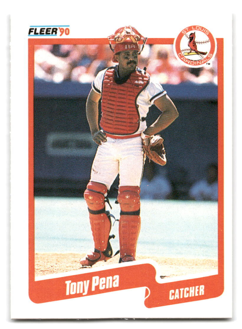 Tony Pena 1990 Fleer #256 St. Louis Cardinals BASEBALL | eBay