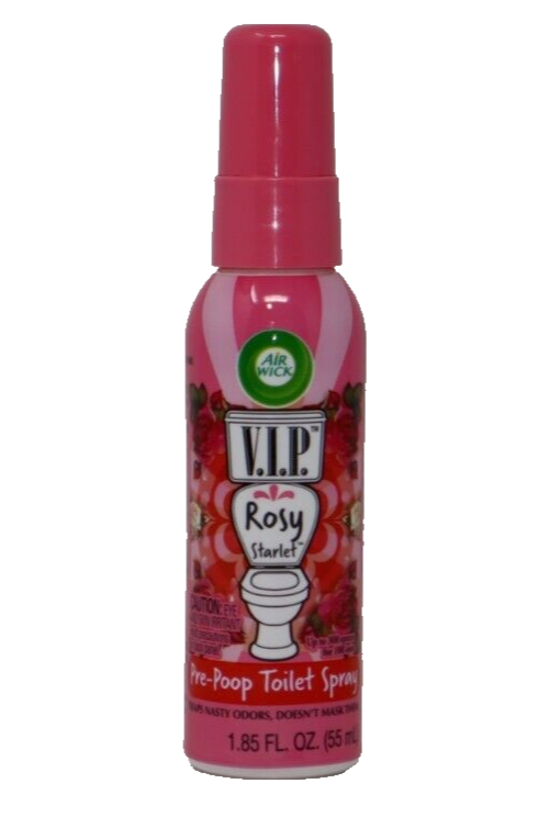 3x Air Wick V.I.P. Pre-Poop Toilet Spray, Rosy Starlet, 1.85 oz (Travel ...