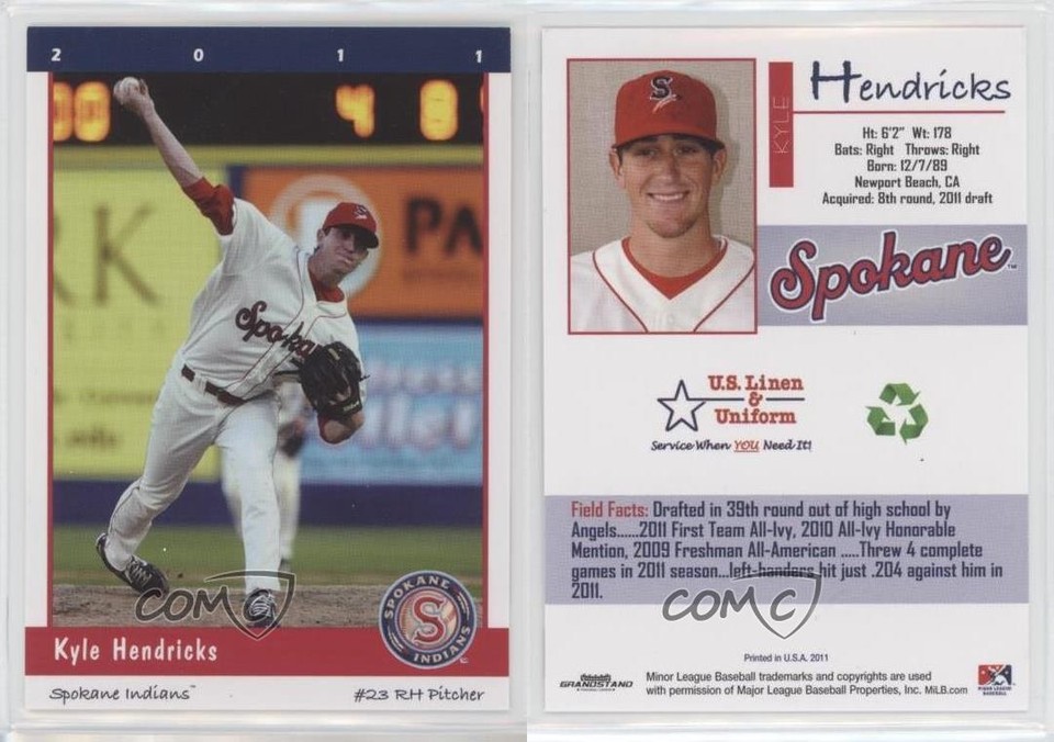 2011 Grandstand Spokane Indians Kyle Hendricks | eBay