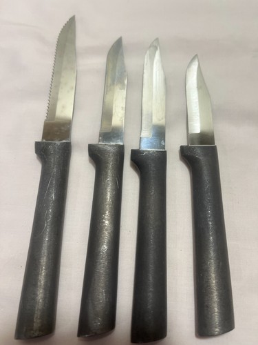 Lot Of 4 Rada Metal paring Knives Silver Color free shipping to lower ...