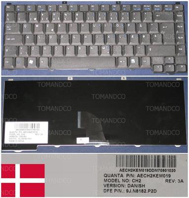 Danish QWERTY Keyboard Packard Bell EasyNote GN25 CH2 AECH2KEM019 9J ...