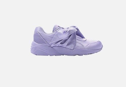 Women’s Rihanna PUMA Fenty Bow Purple 2017 Rare Sneakers Satin Lavender ...