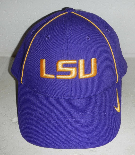 NWT LSU Louisiana State University Tigers NCAA Logo Purple Baseball Cap ...