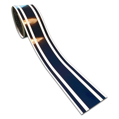 2" Deep Navy Blue Glossy Vinyl Racing Stripes Decal Trailer Boat ...