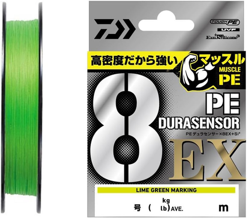 Daiwa UVF PE Dura Sensor X8EX Si3 150M Size Name 0.3号 Colour Name Lime ...
