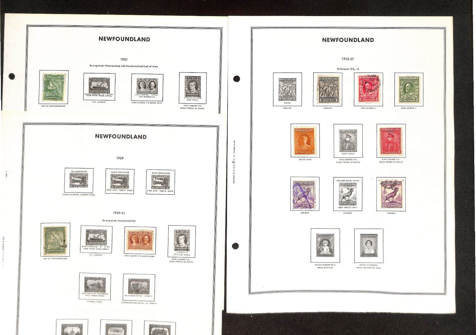 Newfoundland Stamp Collection on 30 Harris & Stock Pages (AJ) | eBay