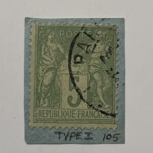 1898 FRANCE 5C STAMP #105 TYPE I CANCELLED | eBay