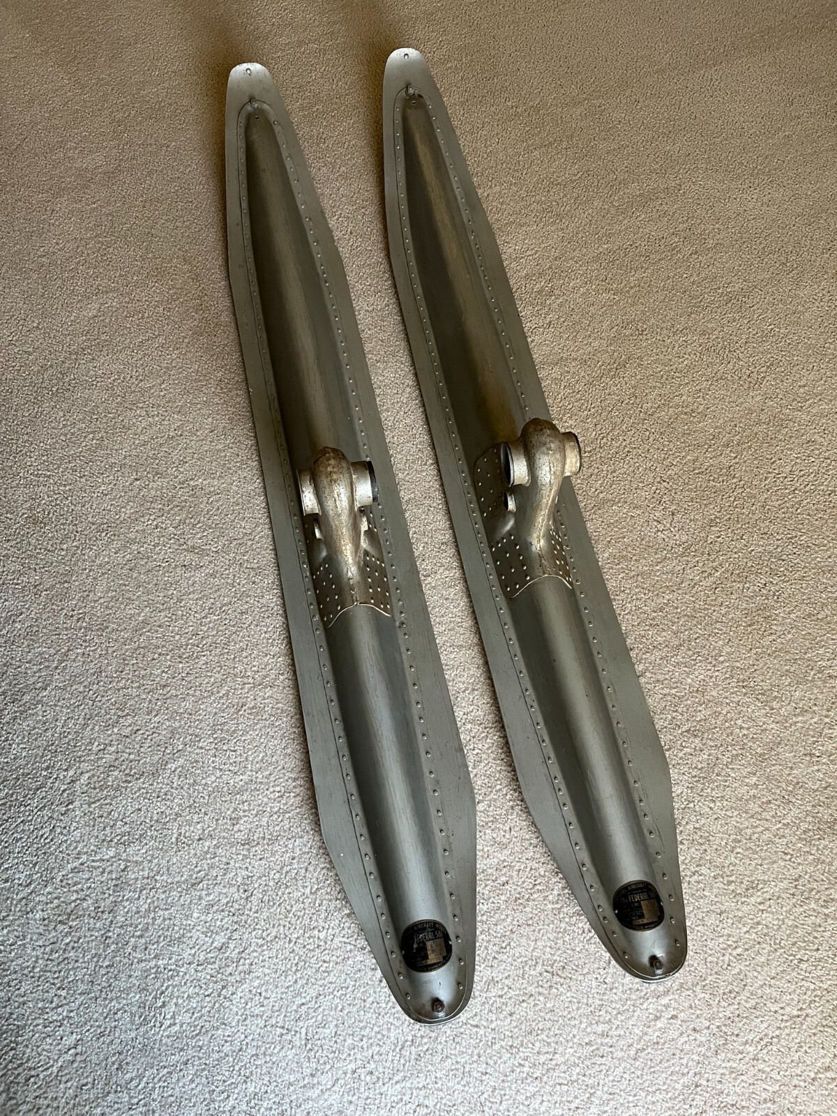 Federal A-1500 Aircraft Snow Skis Piper J3 Cessna 140 Aeronca 7ac Champ ...