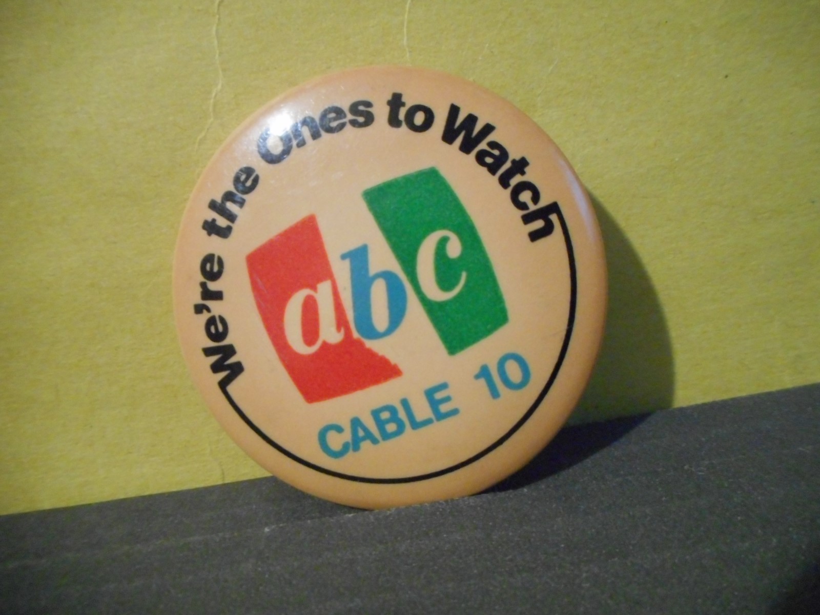 ABC Cable 10 Pinback,We're the Ones to Watch,Alberta Canada,Television ...