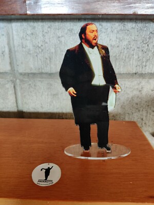 Luciano Pavarotti standing figure cristal clear acrylic. He looks so ...