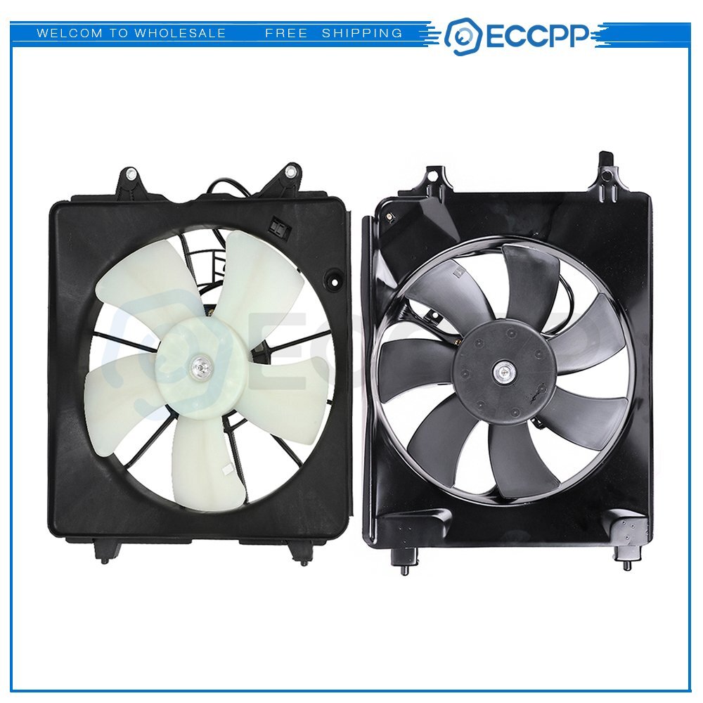Radiator Condenser Cooling Fan Assembly For 2006 2007 2008-2011 Honda ...