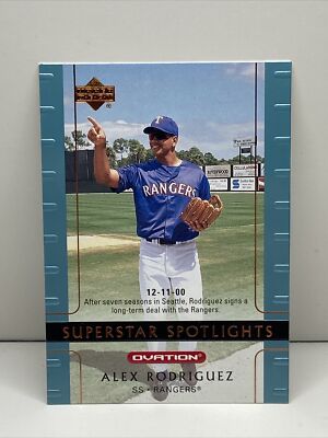 ALEX RODRIGUEZ 2002 UPPER DECK OVATION CARD # 113 | eBay