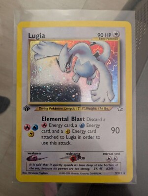 1st Edition Lugia 9/111 Neo Genesis 2000 Holo Rare WOTC Pokémon Card ...