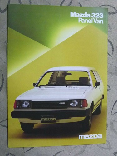 MAZDA 323 PANEL VAN 6 PAGE PLUS FLAP FOLDOUT TYPE BROCHURE FEBRUARY 1982 | eBay Australia