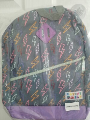 DDS Backpack Lightning Bolts KIDS BNWT Gray | eBay