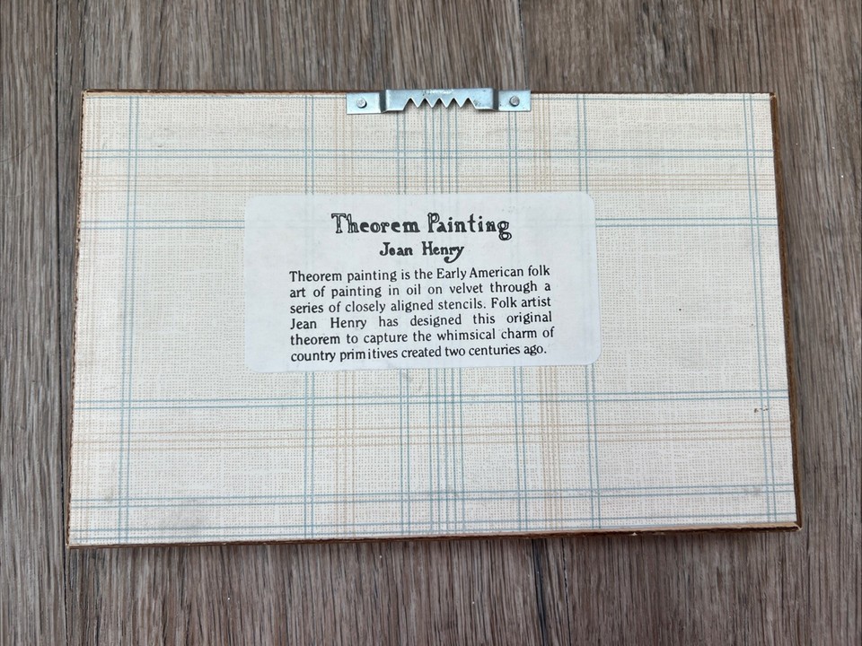 Jean Henry Theorem Mini Art Cats Yarn American Folk Art Framed Hand ...