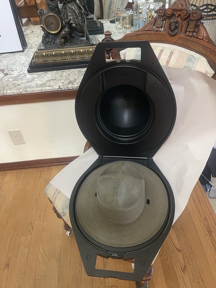 Stratton Park Ranger Forest Service Hat Size 7 3/8” WITH Hat Trap Case ...