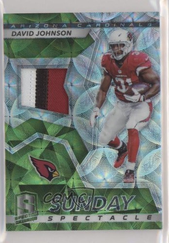 2017 Panini Spectra - Sunday Spectacle Neon Green Prizm #7 David ...