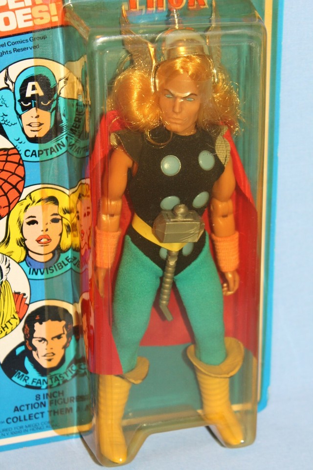 VINTAGE 1975 MEGO THOR MOC FACTORY SEALED UNPUNCHED 8" MARVEL WGSH ...
