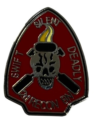 Pack of 24 Marines 2nd Recon Battalion Motorcycle Hat Cap Lapel Pin M ...