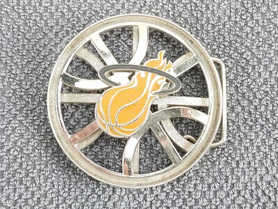 Vintage Miami Heat Metal Spinning Spinner Belt Buckle Rare | eBay
