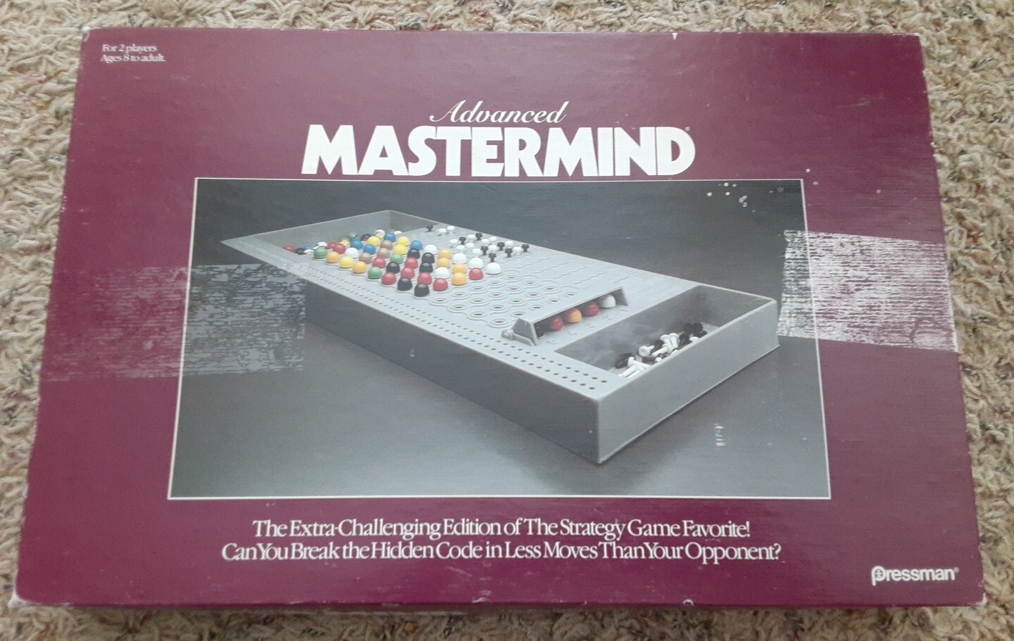 Advanced Mastermind Code and Key Pegs Pressman Strategy Game 1972 | eBay
