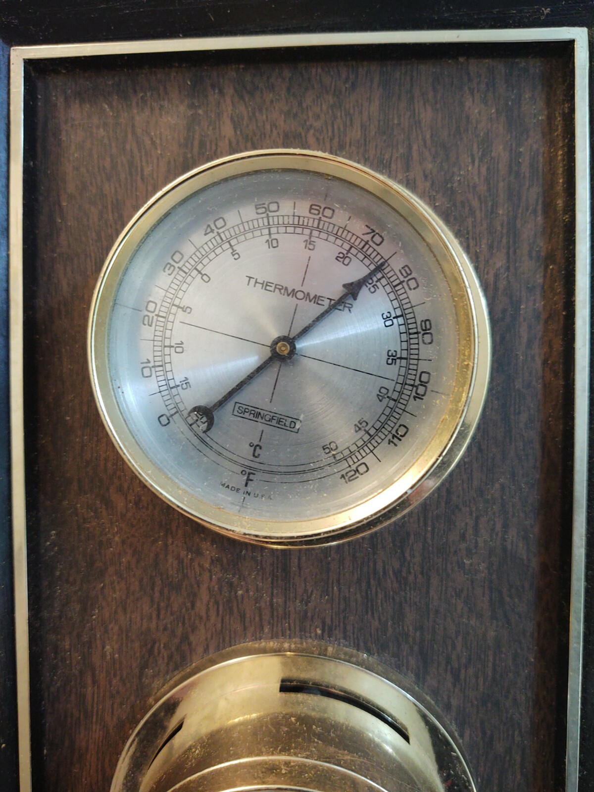 Vintage Springfield Instrument Company Thermometer and Humidity Weather ...
