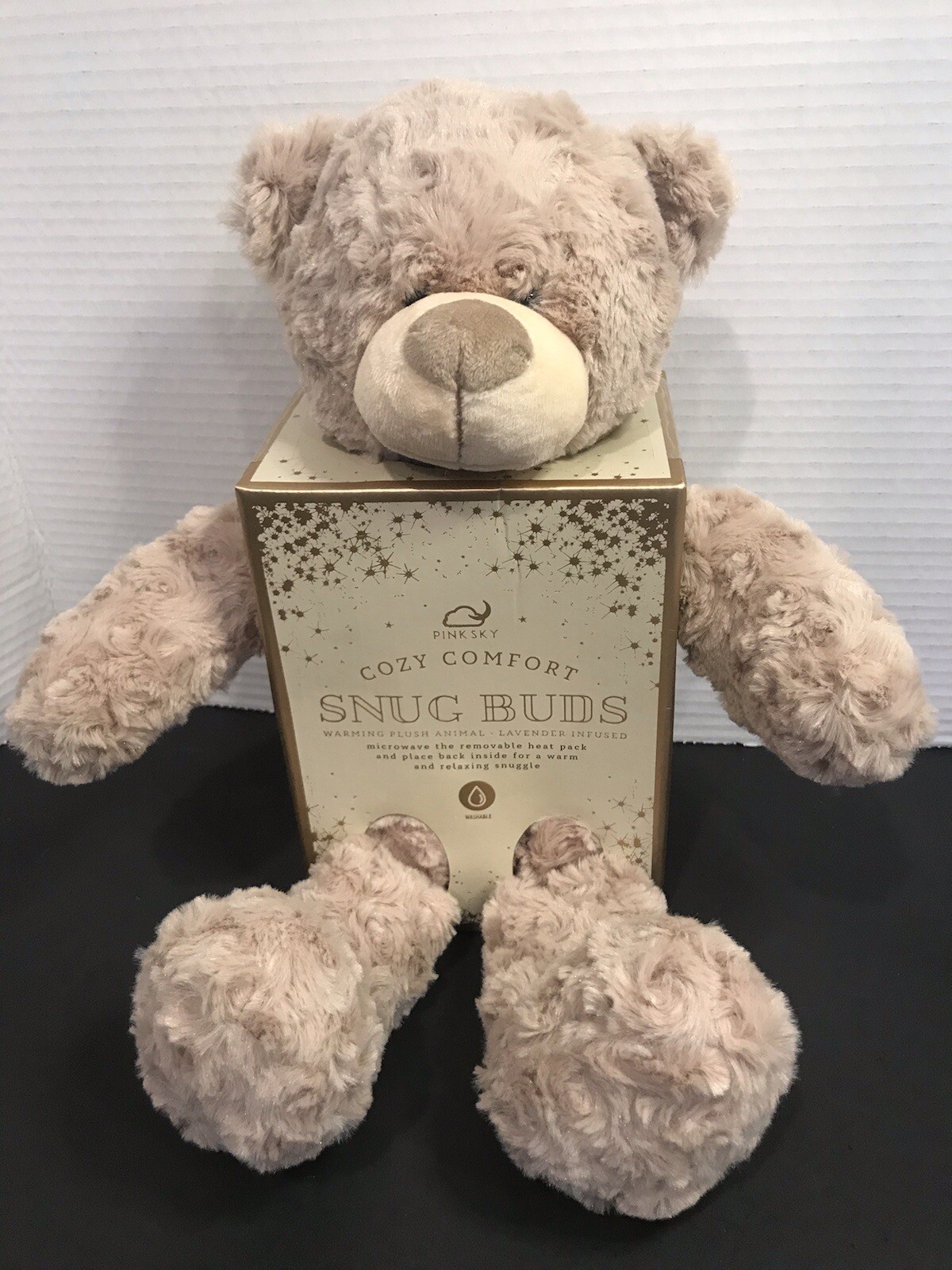 Pink Sky Snug Bear Hug Cozy Comfort Heated Cold Scented Plush Stuffed ...