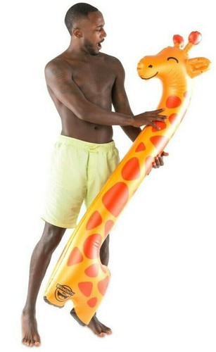 5 FT GIANT GIRAFFE Inflatable Noodle Swimming Pool Float Raft Toy ...
