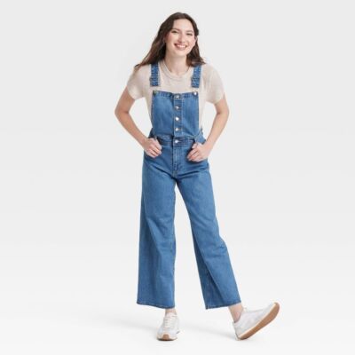 Women's Denim Sailor Overalls - Universal Thread Medium Wash 4 | eBay