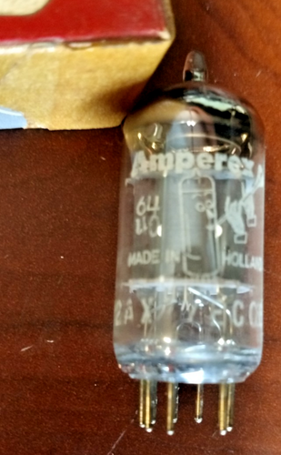 Early Amperex 12AX7 /ECC83 Bugle Boy Logo Made In Holland “D” Getter ...