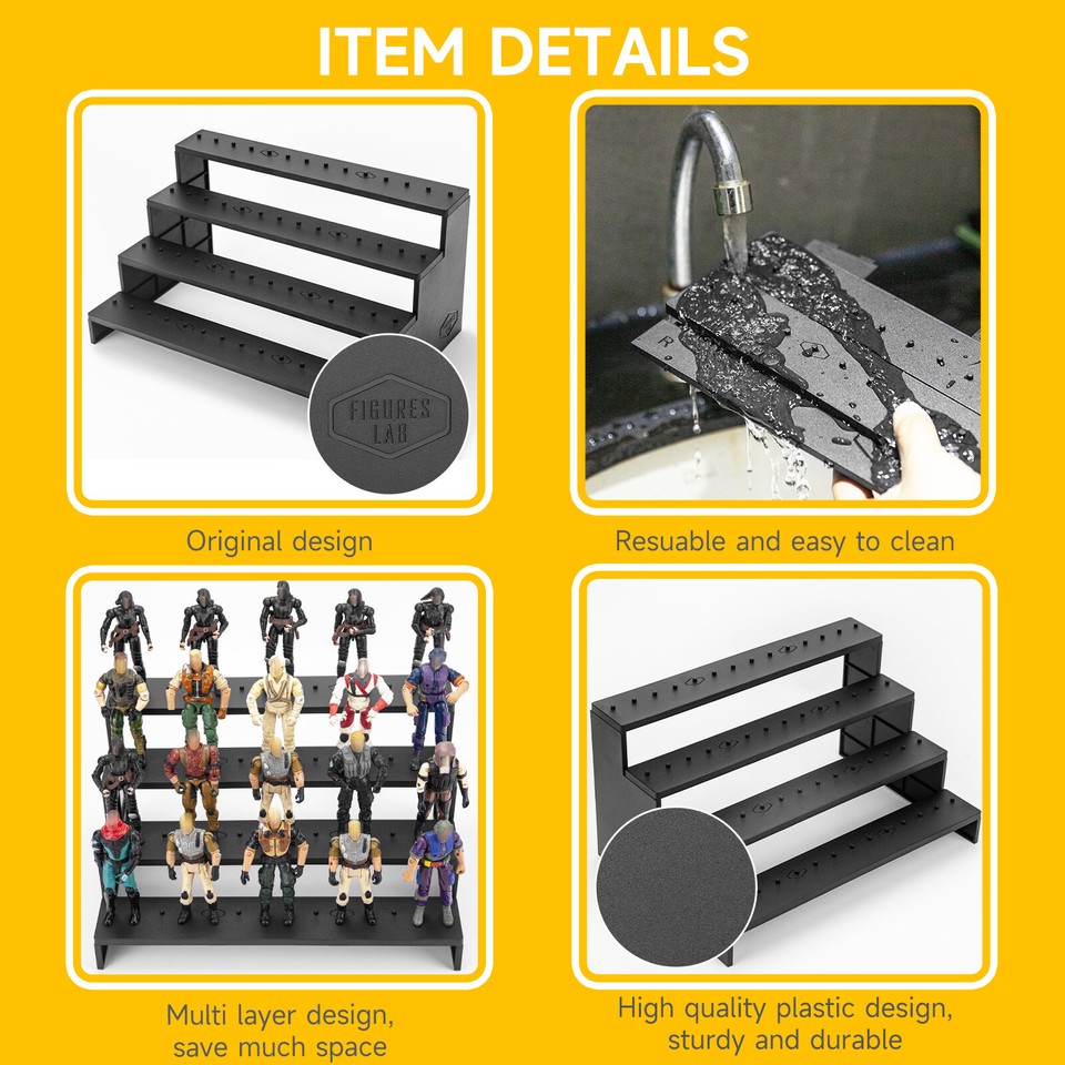 NEW Display Stands BASE For 3.75'' VINTAGE Star wars & Vintage Gi joe ...