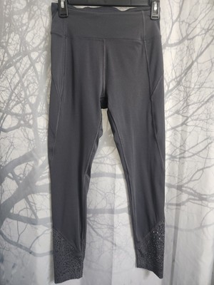 Victoria's Secret Pink Sport Leggings Capris Lace Accent Gray Small | eBay