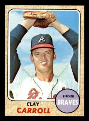 1968 Topps Baseball #412 Clay Carroll NM *d2 | eBay