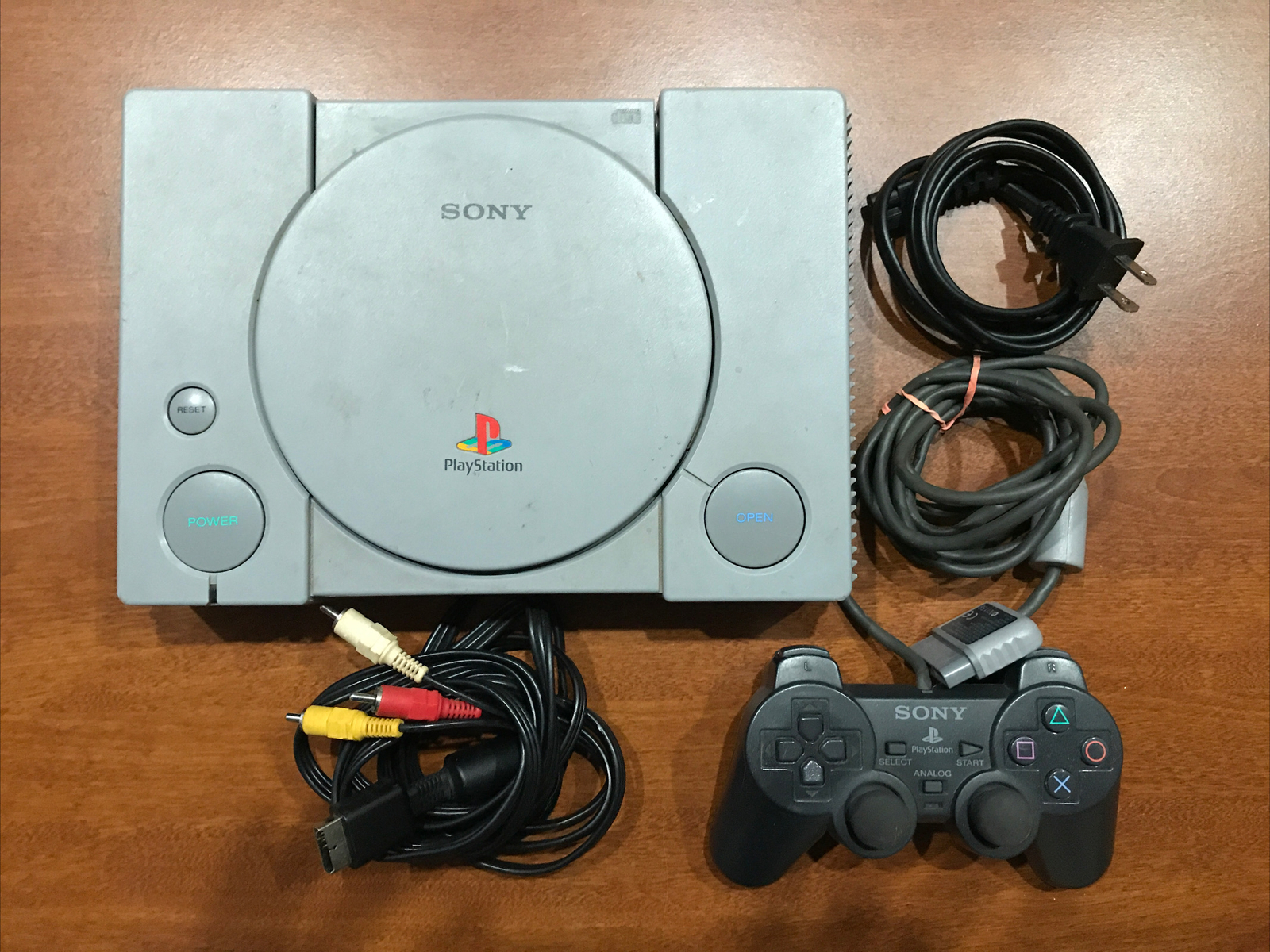 Sony PlayStation 1 PS1 Original SCPH-7501 Gray System Bundle w/1 ...