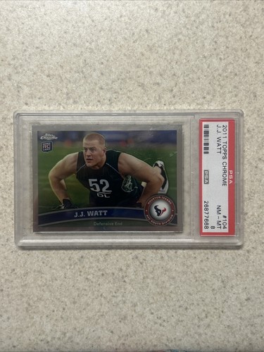 2011 Topps Chrome JJ Watt Houston Texans RC Rookie PSA 8 | eBay