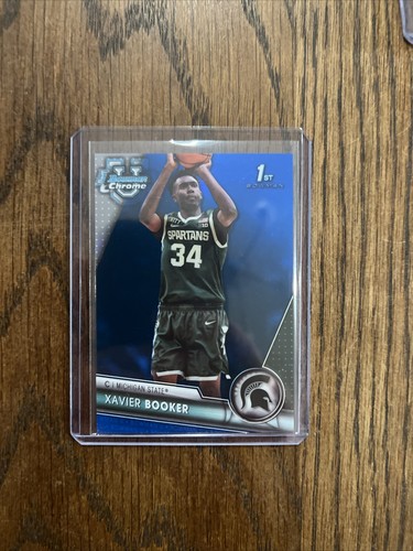 2023-2024 Topps Bowman Chrome U Blue #’d 34/199 Xavier Booker Jersey ...