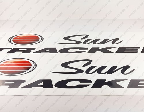 SUN TRACKER BOAT DECALS STICKERS Set of 2 41" LONG | eBay