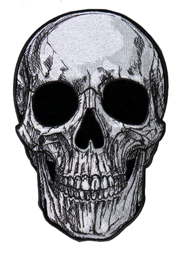SUB SKULL EMBROIDERED 9*6 INCH IRON ON MC BIKER PATCH | eBay