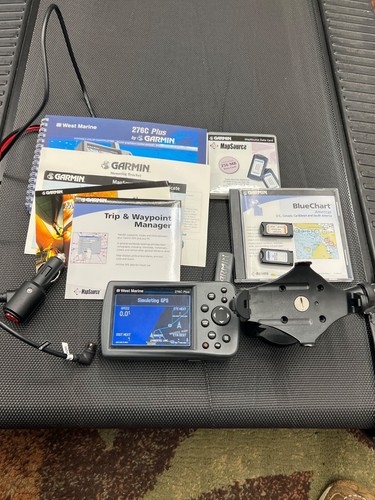 Garmin GPSMAP 276C GPS Bundle with mounting bracket, power cord, new ...
