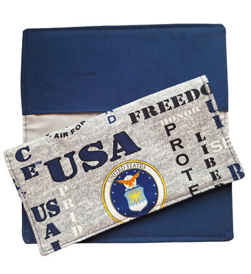 Cotton Fabric US Air Force Checkbook Cover | eBay