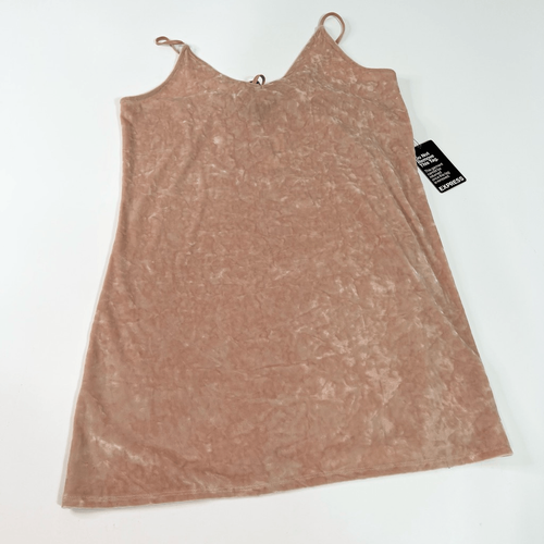 Express Slip Dress Women's Medium Pink Velvet Sleeveless Spaghetti Mini ...